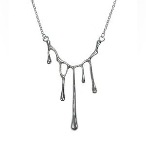 Jewelry | Melting Metal Dripping Droplet Blood Liquid Water Goth Edgy ...